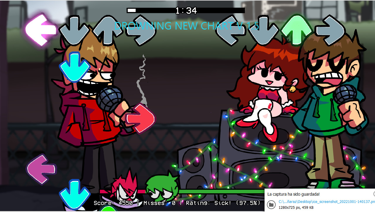 drowning singing edd and tord Mod for Friday Night Funkin' | FNF Mods