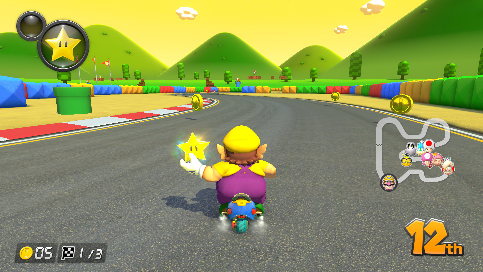 Reverse Mario Circuit 3 [Mario Kart 8 Deluxe] [Mods]
