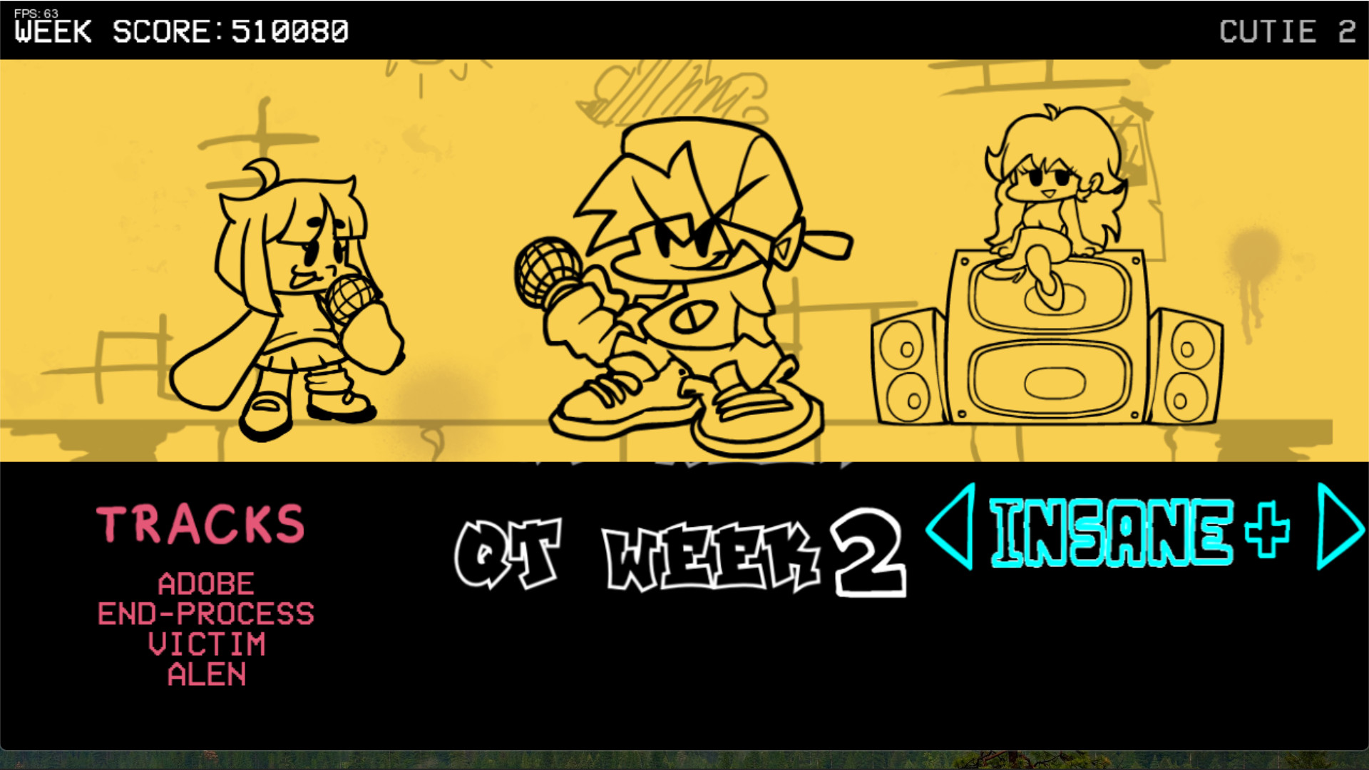 Friday Night Funkin' - QT mod v3 (with QT v3.1) Mod for Friday Night ...