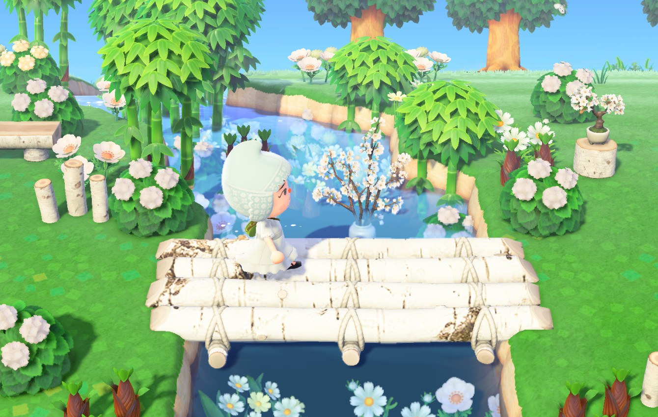 Birch Tree Log Bridge Mod for Animal Crossing: New Horizons | ACNH Mods