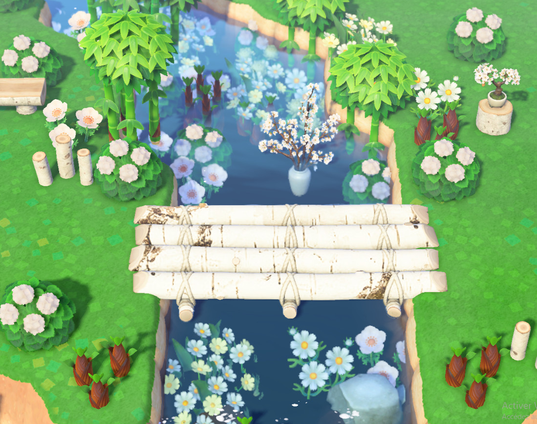 Birch Tree Log Bridge Mod for Animal Crossing: New Horizons | ACNH Mods