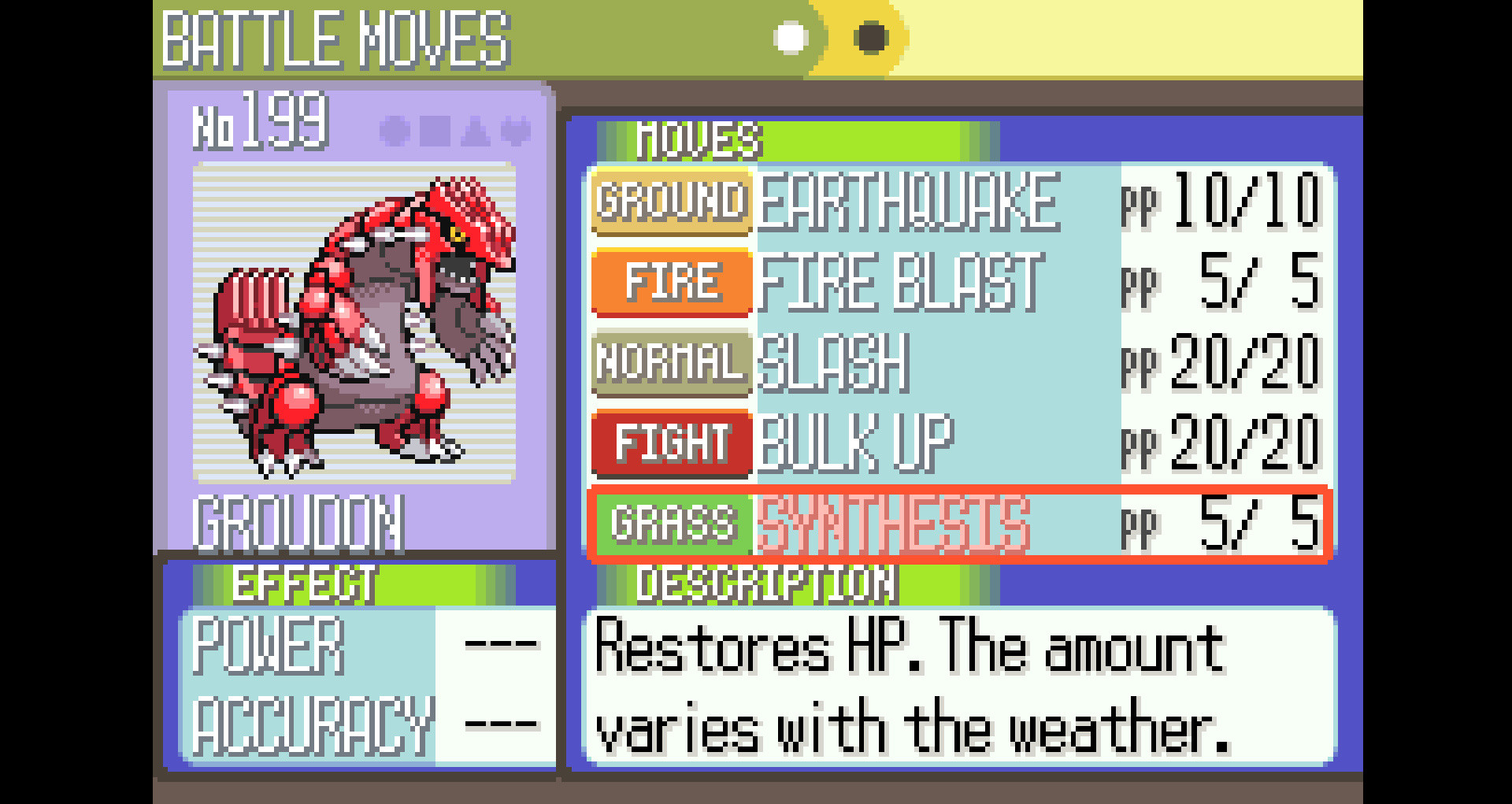 Synthesis Drought [Pokemon Ruby and Sapphire] [Mods]
