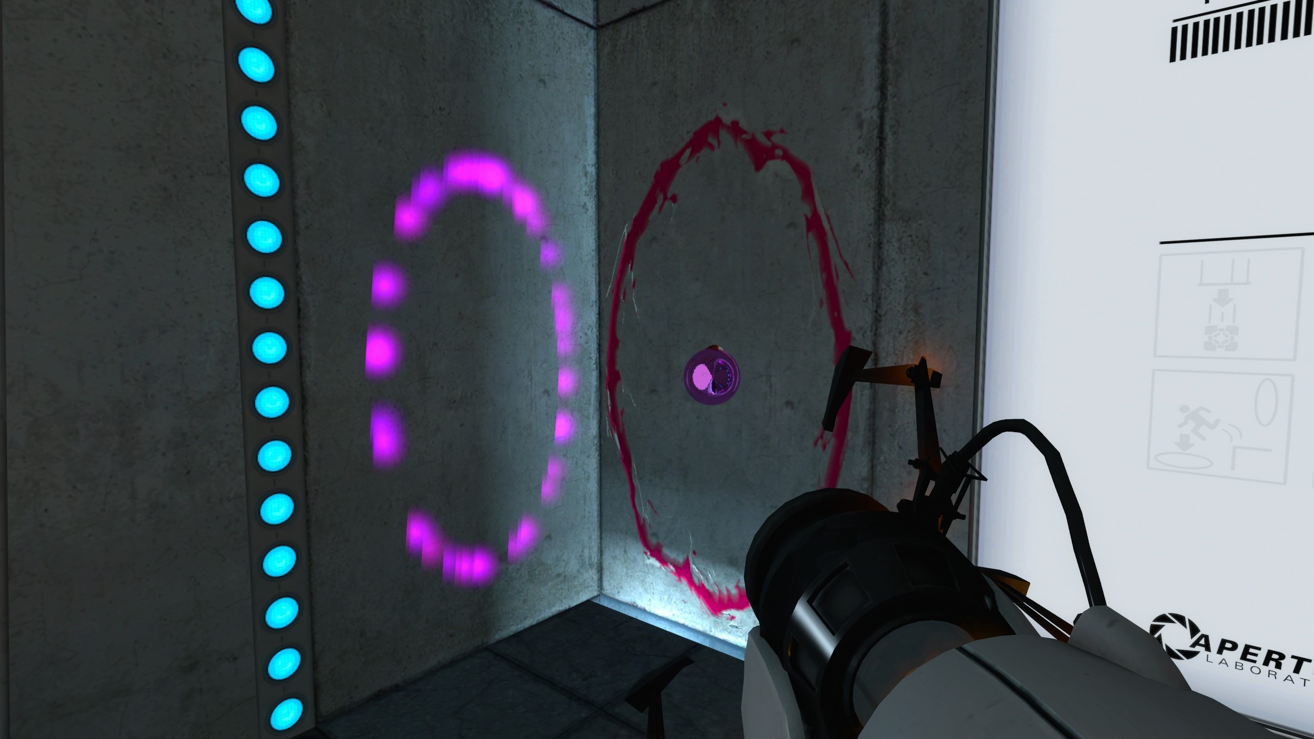 Pink & Blue Vines Portals (Custom Mask mk2) Mod for Portal | PRTL Mods