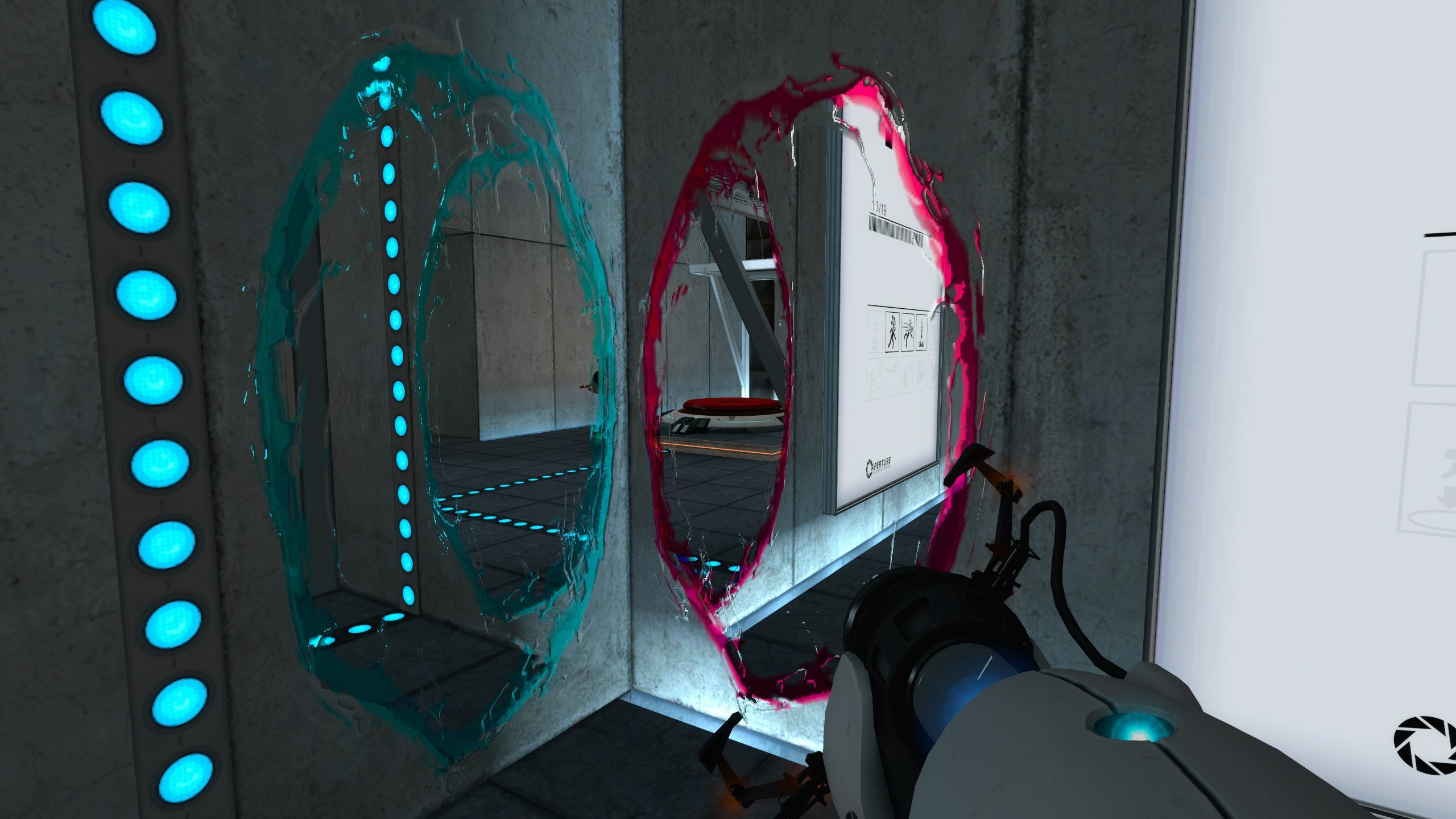 Pink & Blue Vines Portals (Custom Mask mk2) Mod for Portal | PRTL Mods