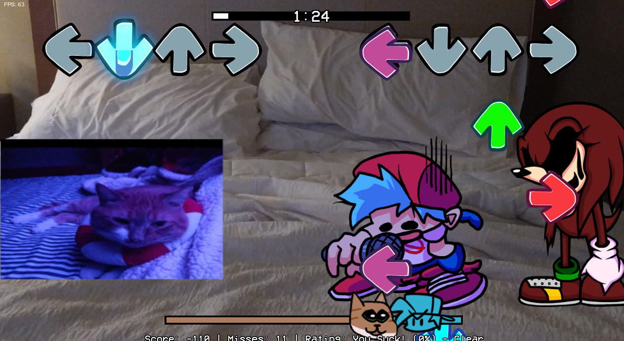 Sonic.exe Vs Knuckles' Cat [Friday Night Funkin'] [Mods]