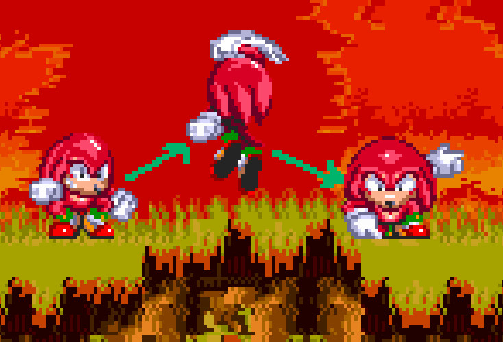 Knuckles Mania victory animation (S3&K style) Mod for Sonic 3 A.I.R ...