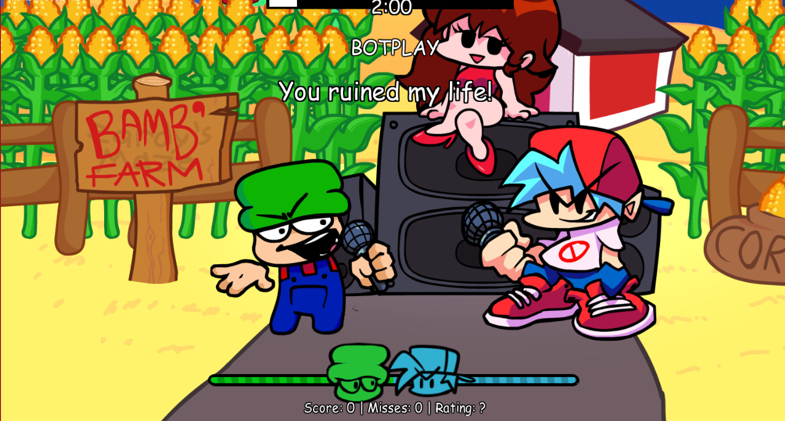 FNF Psych Engine Mid Effort Bambi + Extras [Friday Night Funkin'] [Mods]