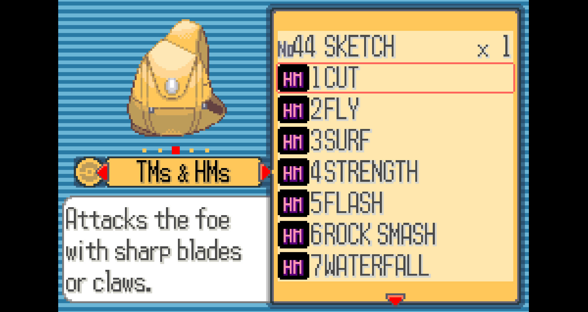 Sketch TM Mod for Pokemon Ruby and Sapphire | RSE Mods