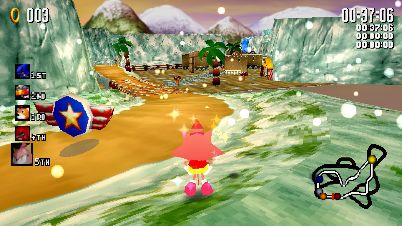 Sonic R Blazy Mix (BURNING BLAZE RELEASE) Mod for Sonic R | SR Mods