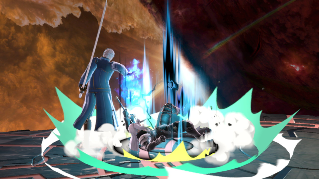 Vergil Based/Turquiose Effects Mod for Super Smash Bros. Ultimate ...