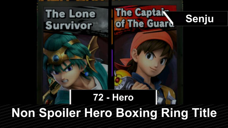 Non Spoiler Hero Boxing Ring Title Mod for Super Smash Bros. Ultimate ...