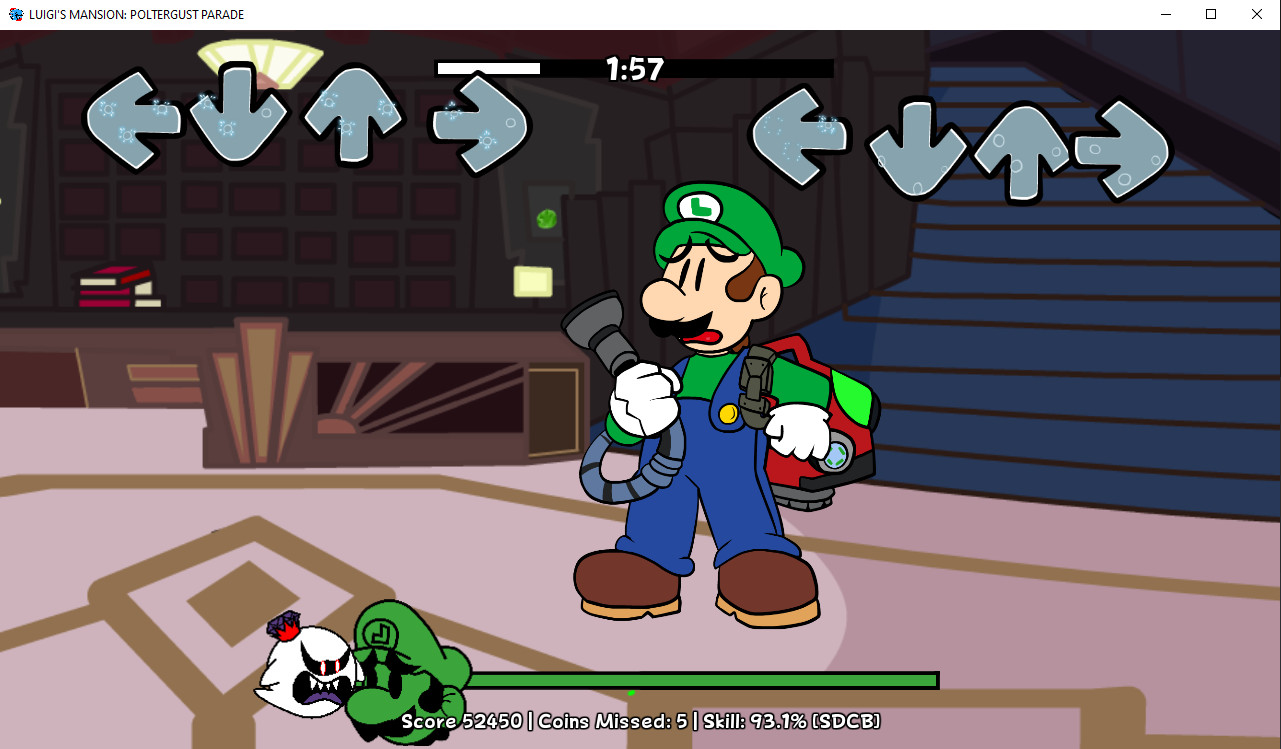 Luigi's Mansion: Poltergust Parade Mod for Friday Night Funkin' | FNF Mods