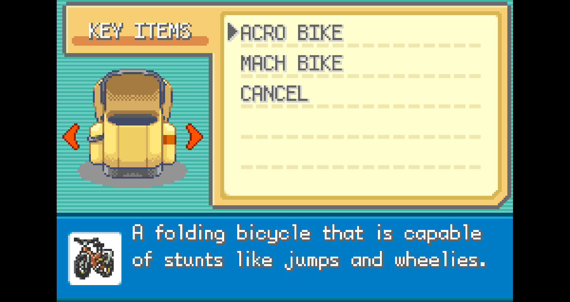 RSE Bikes [Pokemon FireRed and LeafGreen] [Mods]