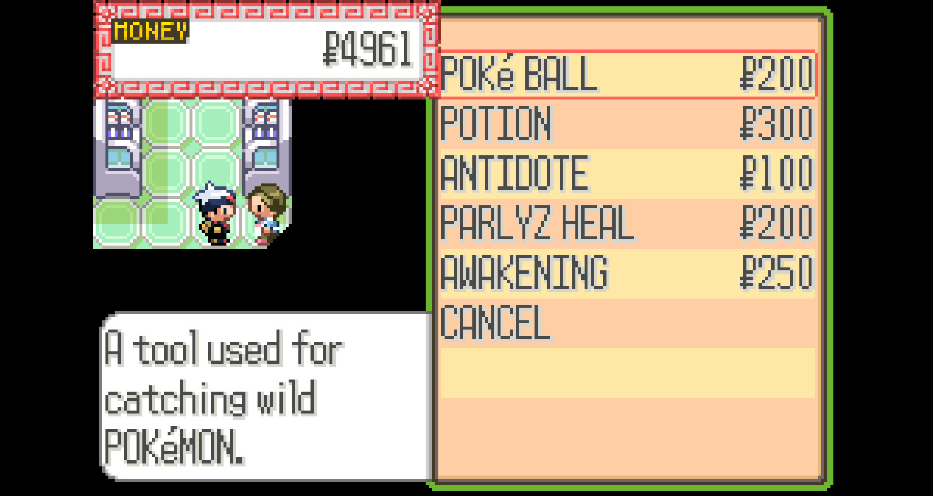 Steal From PokeMart [Pokemon Ruby and Sapphire] [Mods]