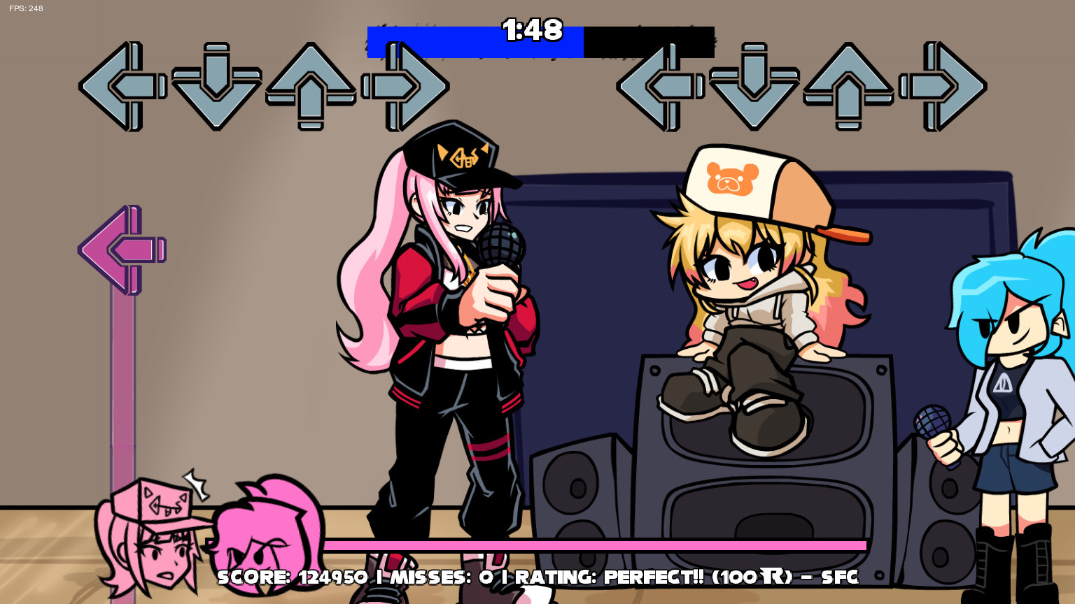 Holofunk arrows for Psych Engine Mod for Friday Night Funkin' | FNF Mods