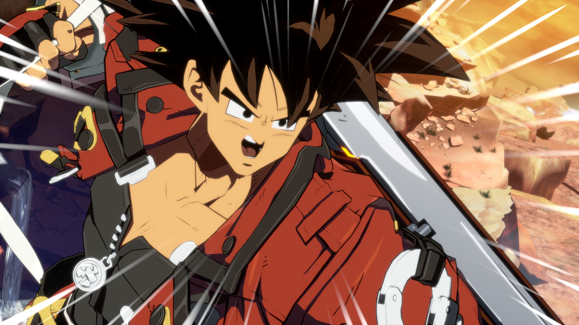 Goku as Sol Badguy Mod for GUILTY GEAR -STRIVE- | GGST Mods