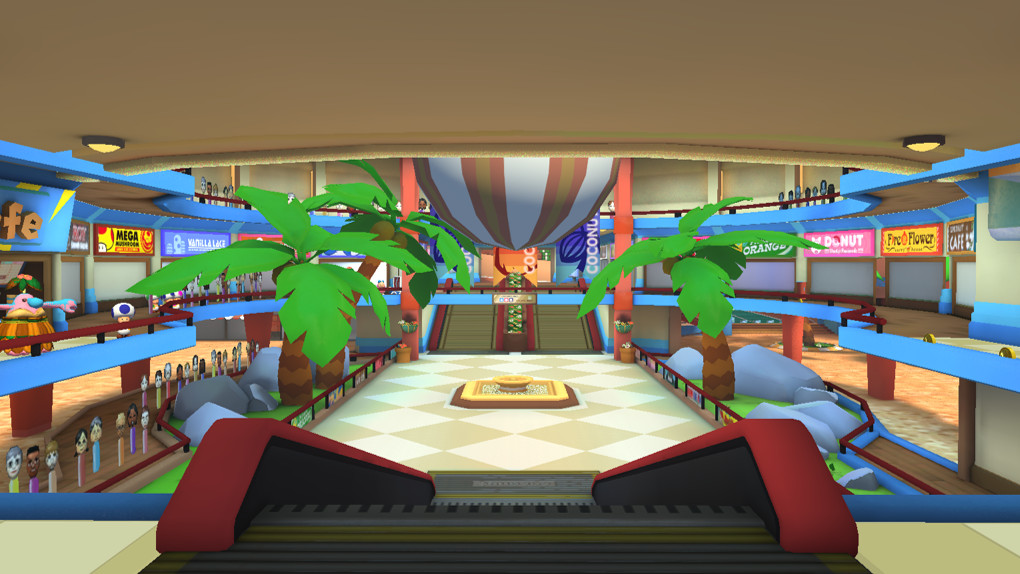 Coconut Mall with Wii Colors (+ Escalator bonus) [Mario Kart 8 Deluxe ...