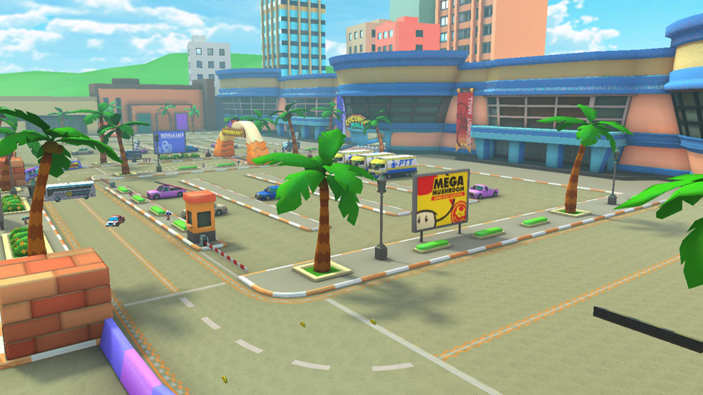 Coconut Mall with Wii Colors (+ Escalator bonus) Mod for Mario Kart 8 ...
