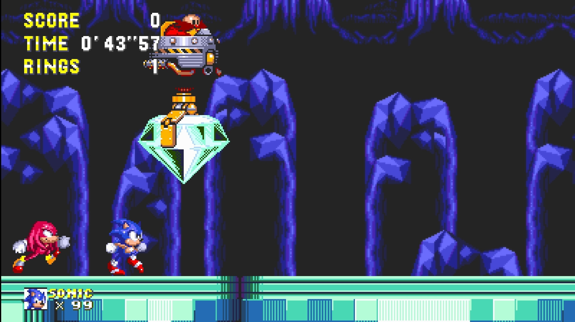 Unique Knuckles Cutscene Palettes Mod for Sonic 3 A.I.R. | S3AIR Mods