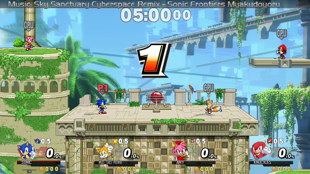 CYBER-SANCTUARY - Sonic Frontiers Mod for Super Smash Bros. Crusade | SSBC Mods