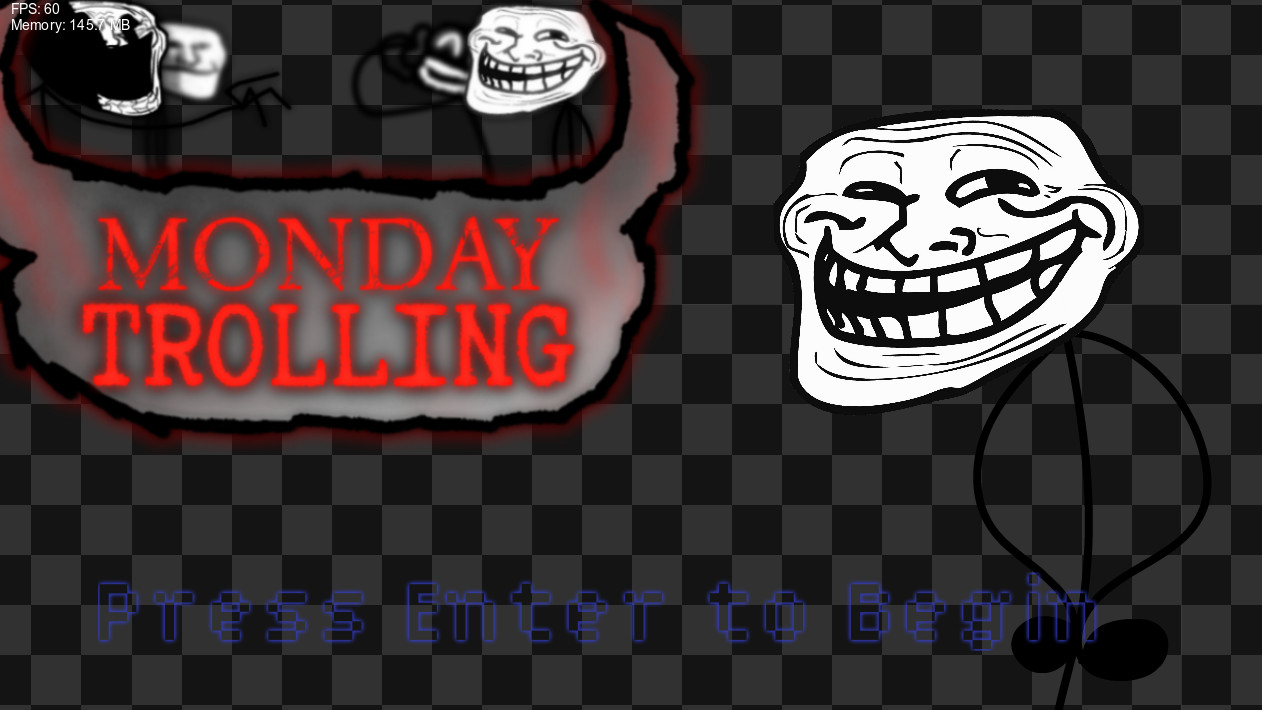 Monday Trolling V1.1 [VS TROLLGE] Mod for Friday Night Funkin' | FNF Mods
