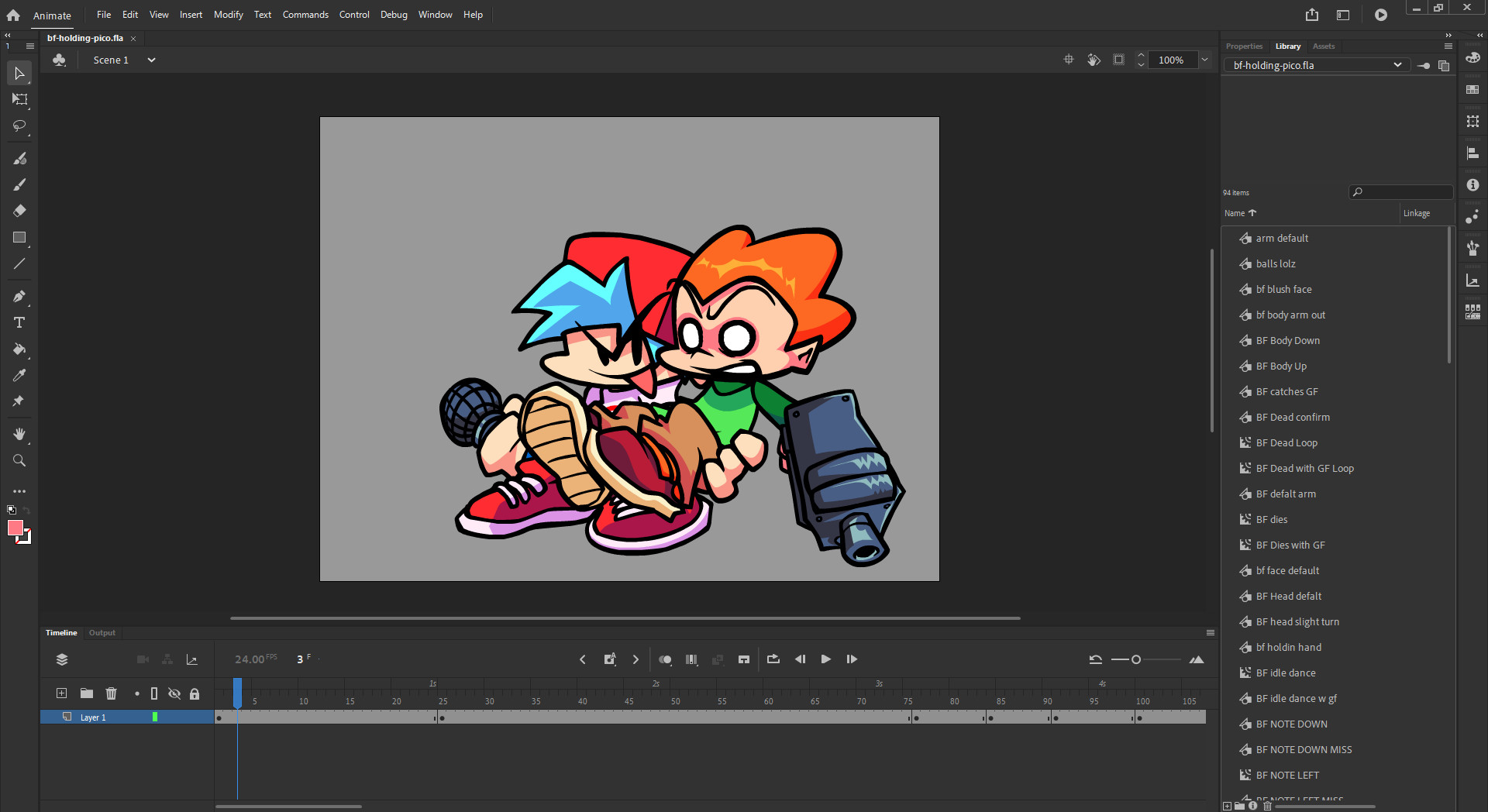 Bf holding Pico [Friday Night Funkin'] [Mods]