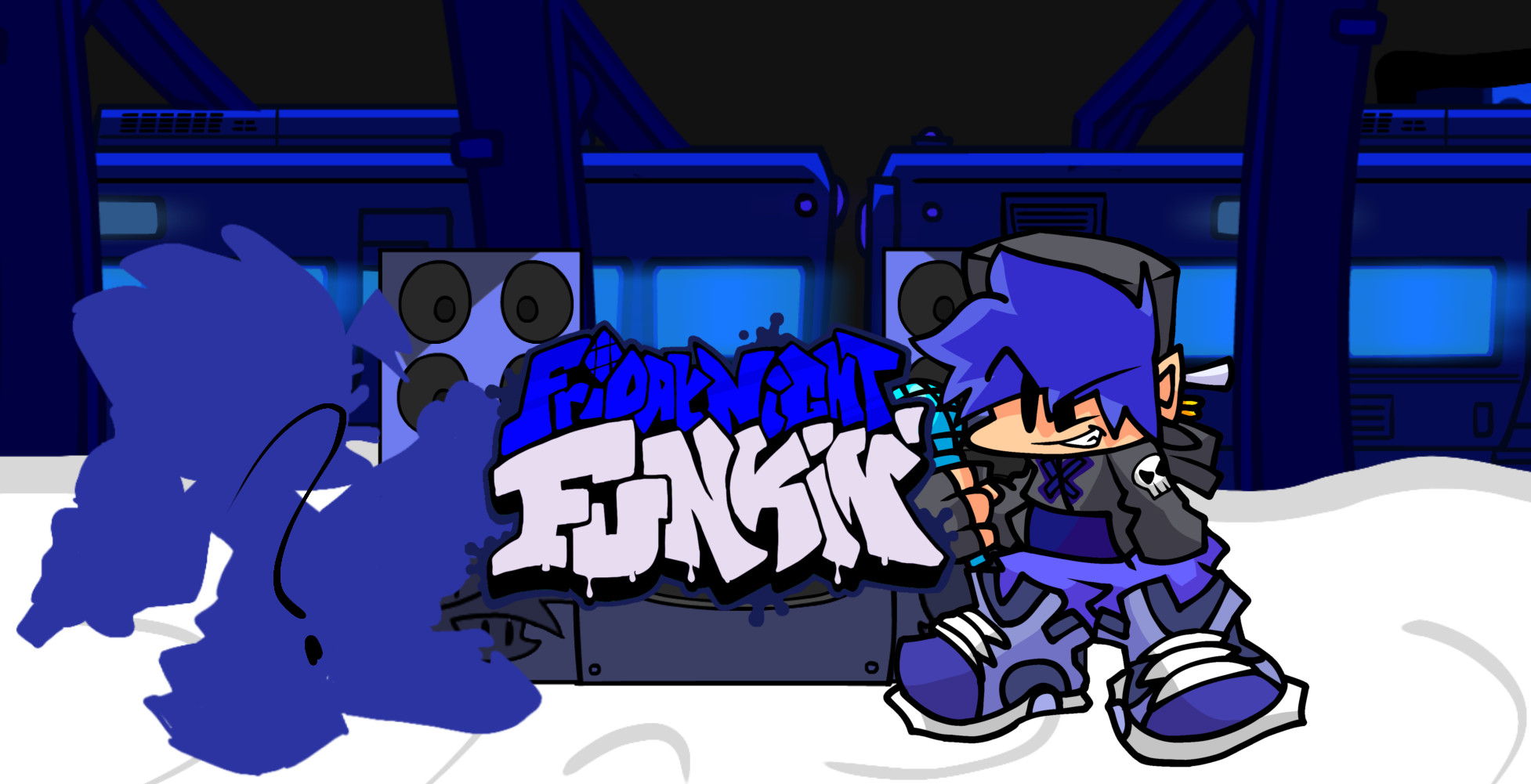 Friday Night Funkin' BlueRemixed Halloween Edition Mod for Friday Night ...