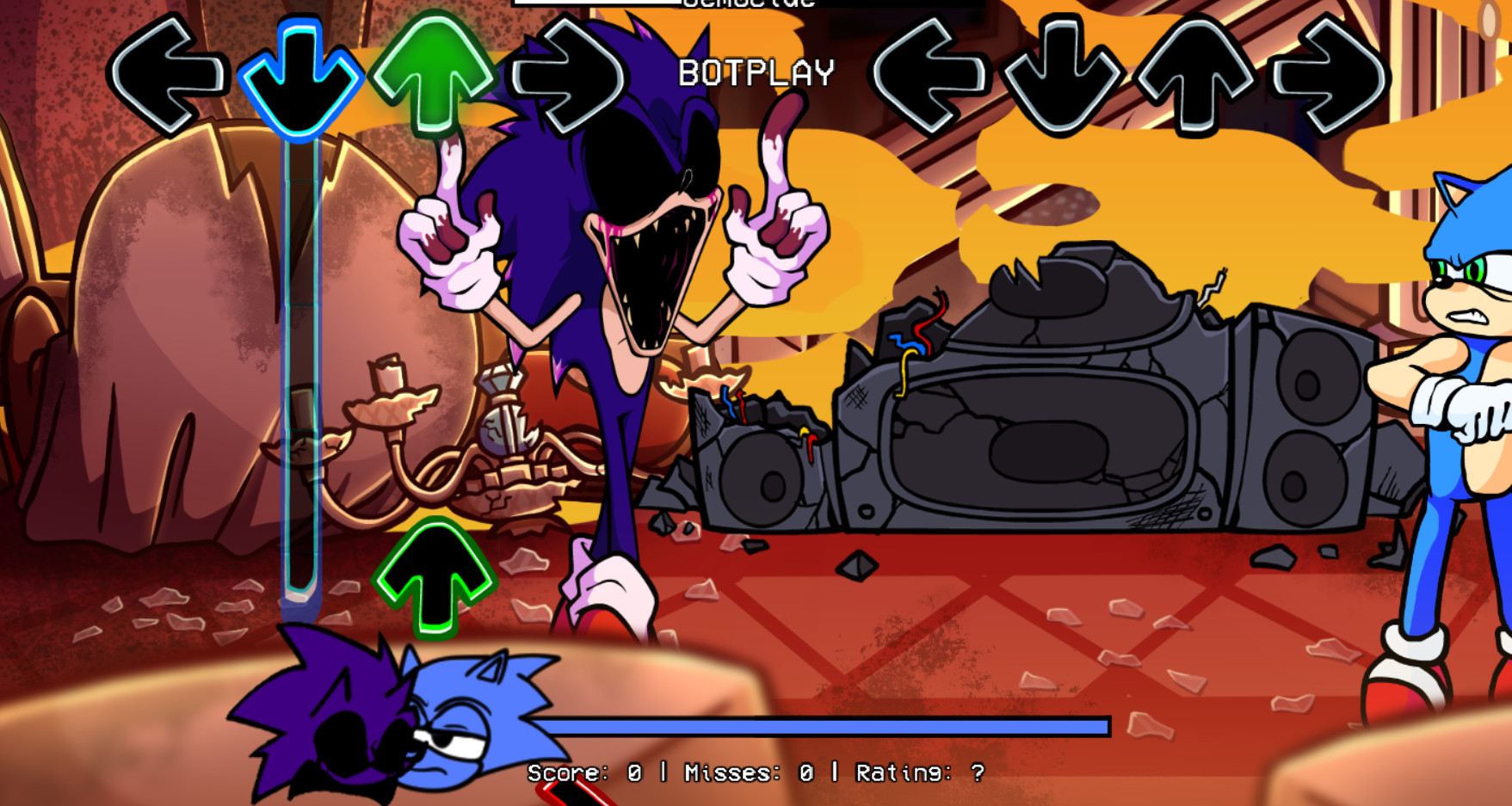 Genocide "all" Sonics Playable Mod for Friday Night Funkin' | FNF Mods