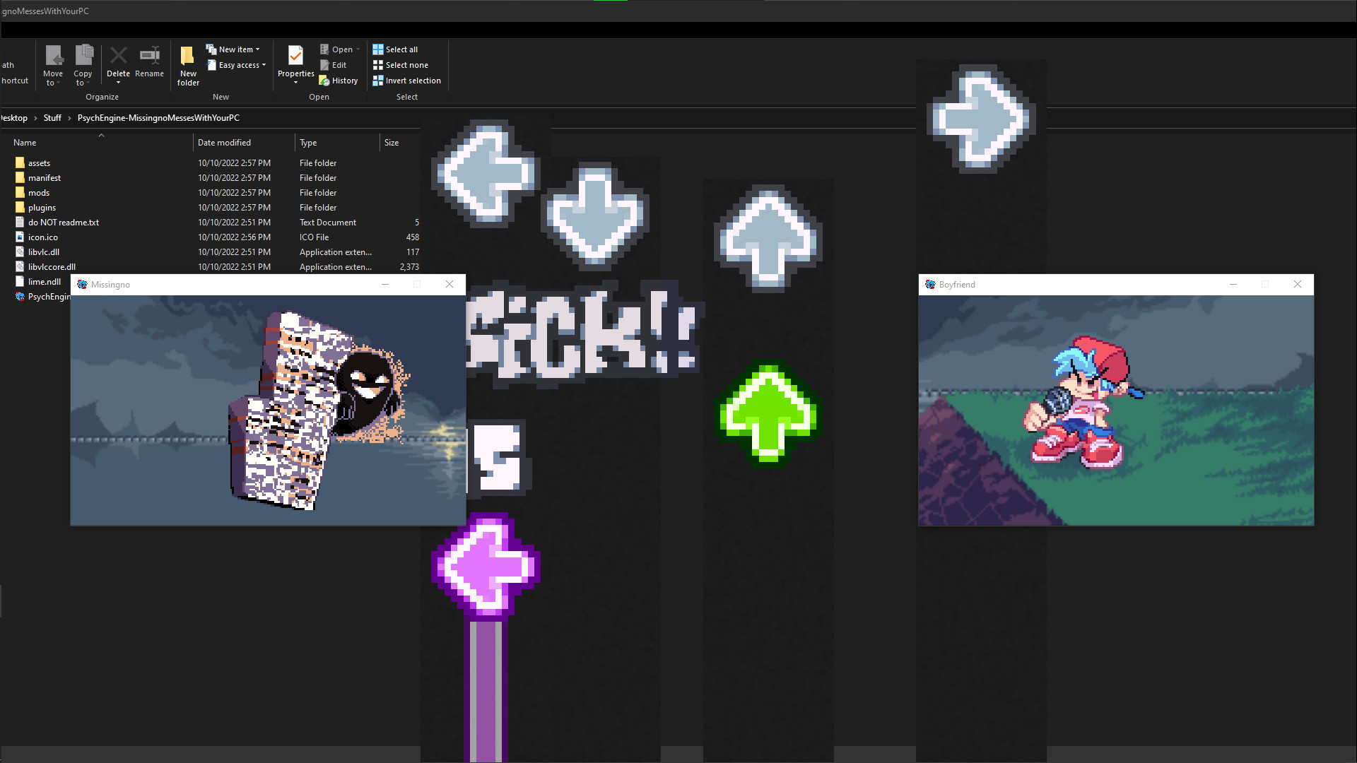 Missingno Messes With Your PC Mod for Friday Night Funkin' | FNF Mods