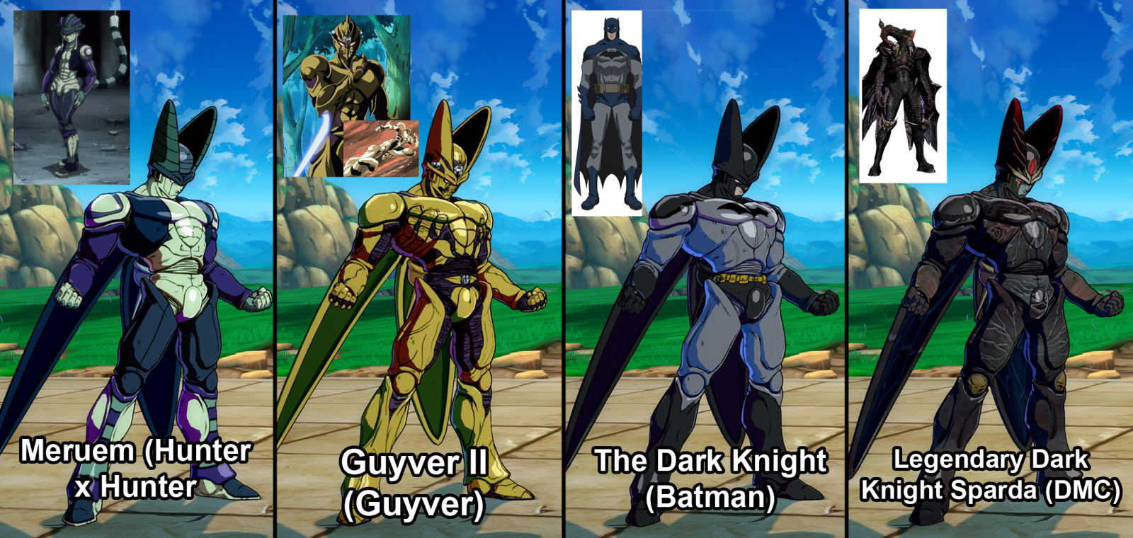 (REUPLOAD) Cell ReSkin Color 1-16 Mod for Dragon Ball FighterZ | DB:FZ Mods