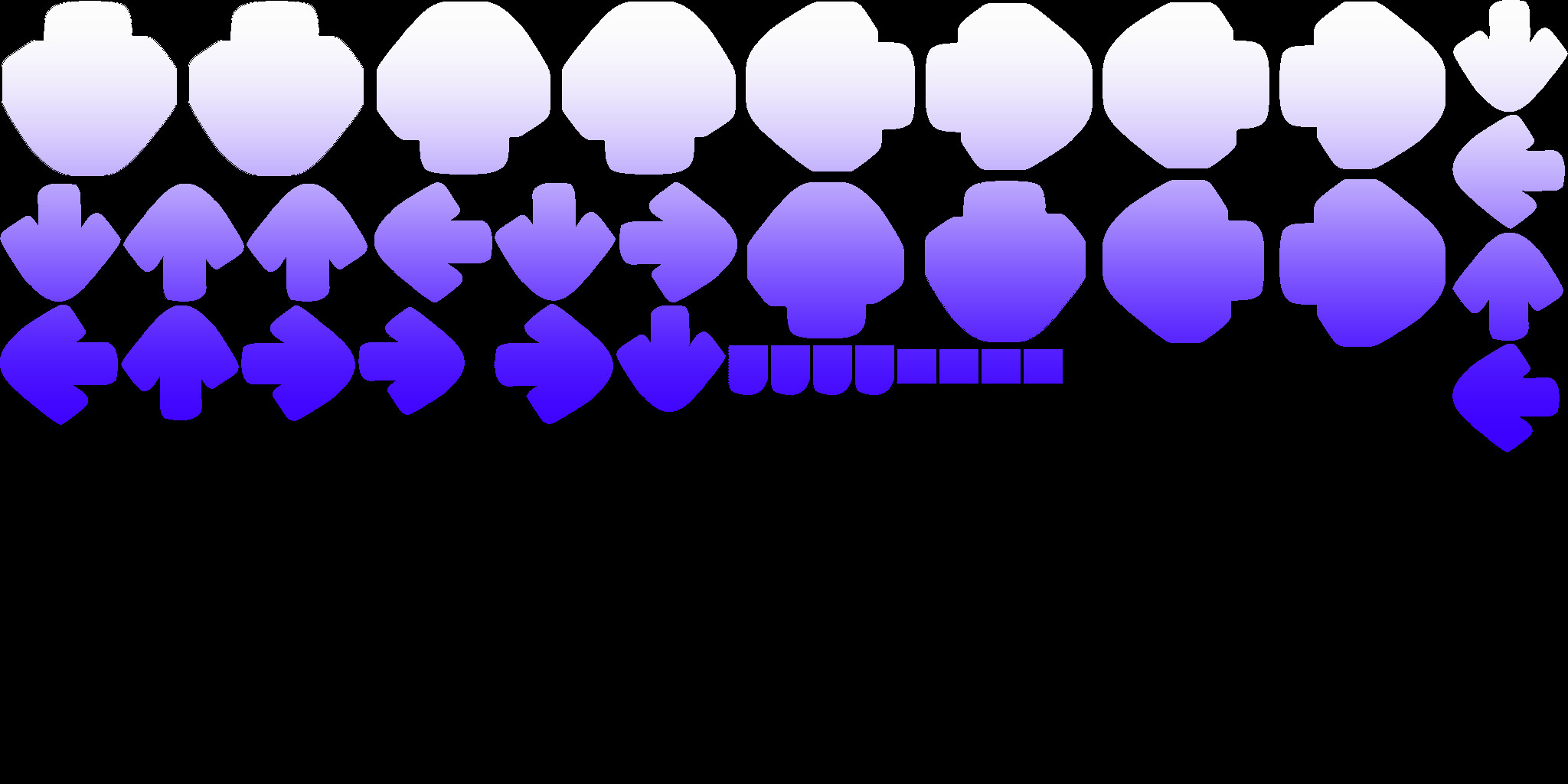 Fnf Gradient Notes Mod for Friday Night Funkin' | FNF Mods