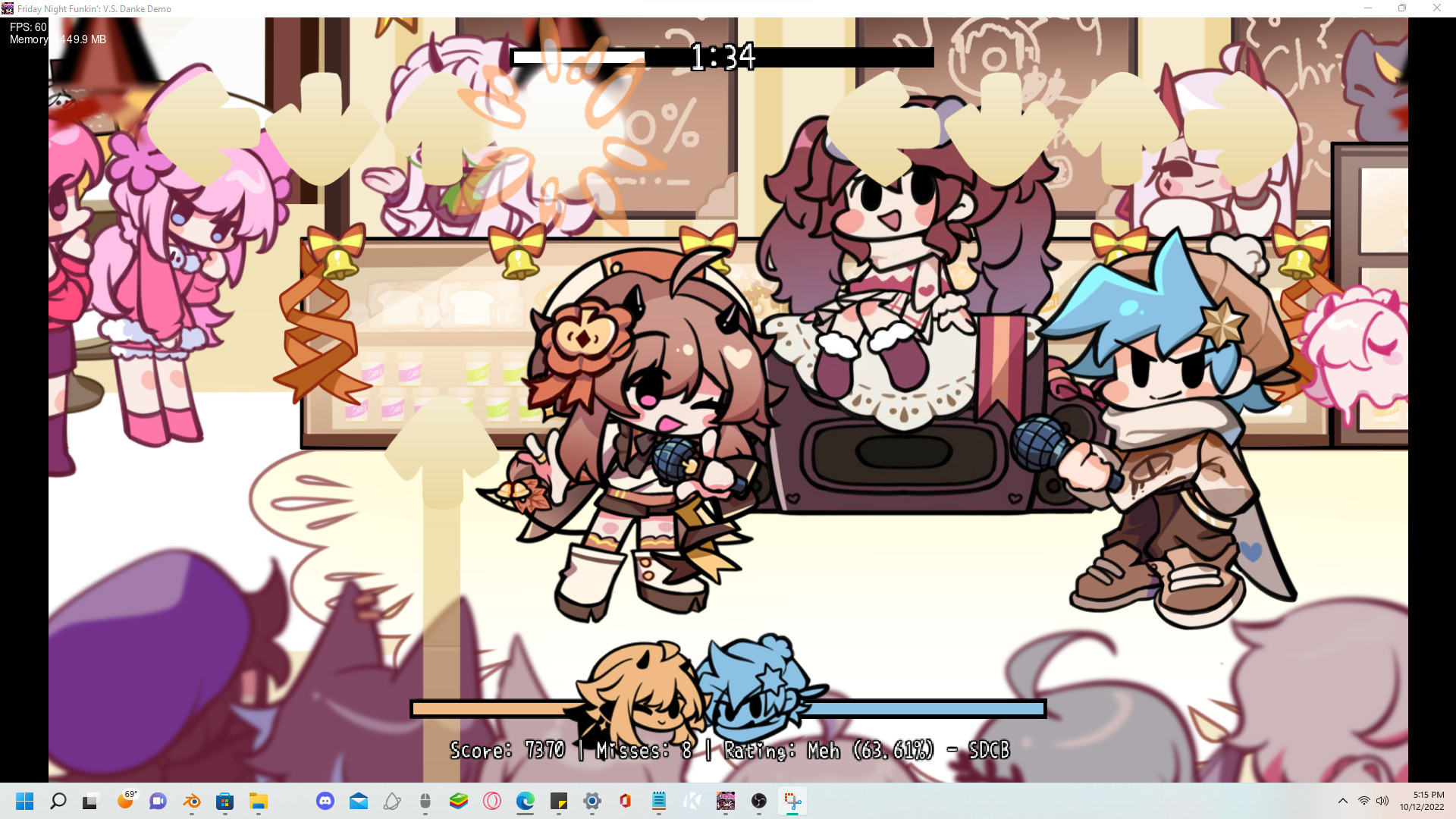 Fnf Gradient Notes Mod for Friday Night Funkin' | FNF Mods