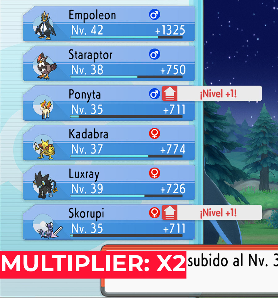 EXP Multiplier Battle Mod for Pokemon Brilliant Diamond and Shining ...