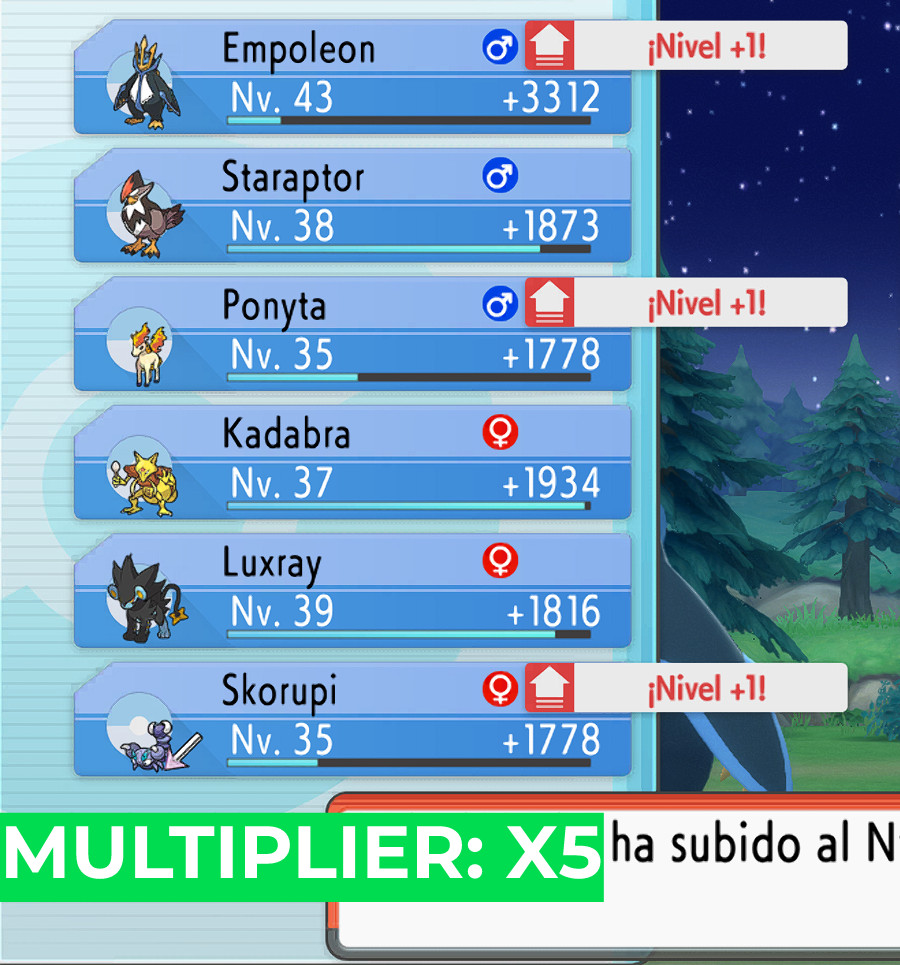 EXP Multiplier Battle Mod for Pokemon Brilliant Diamond and Shining ...