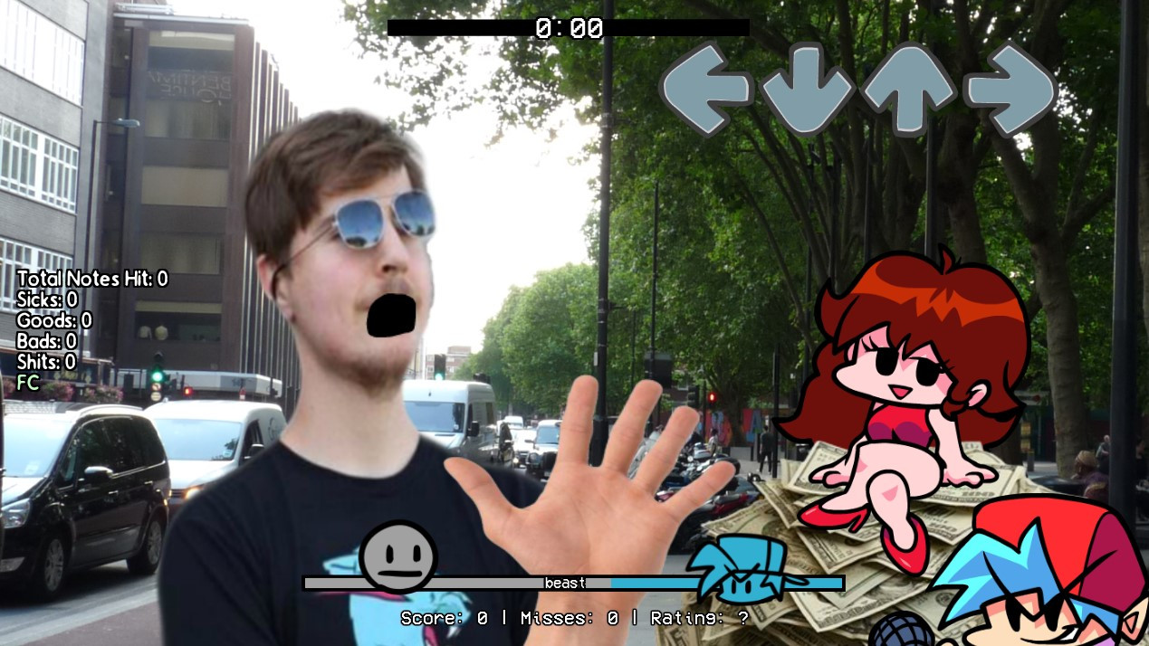 Playable [Vs Mr Beast] V1 Mod for Friday Night Funkin' | FNF Mods