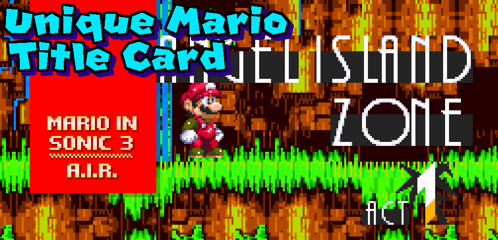 Unique Mario Title Card/Banner [Sonic 3 A.I.R.] [Mods]
