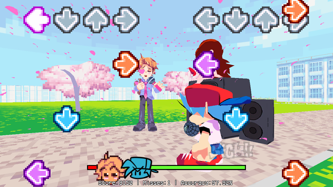 3D Senpai Mod for Friday Night Funkin' | FNF Mods