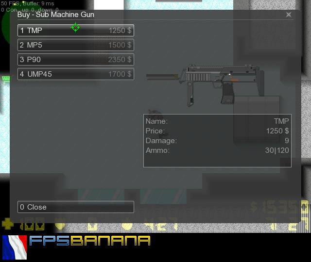 MP7 for tmp V1 + sound [CS2D] [Mods]
