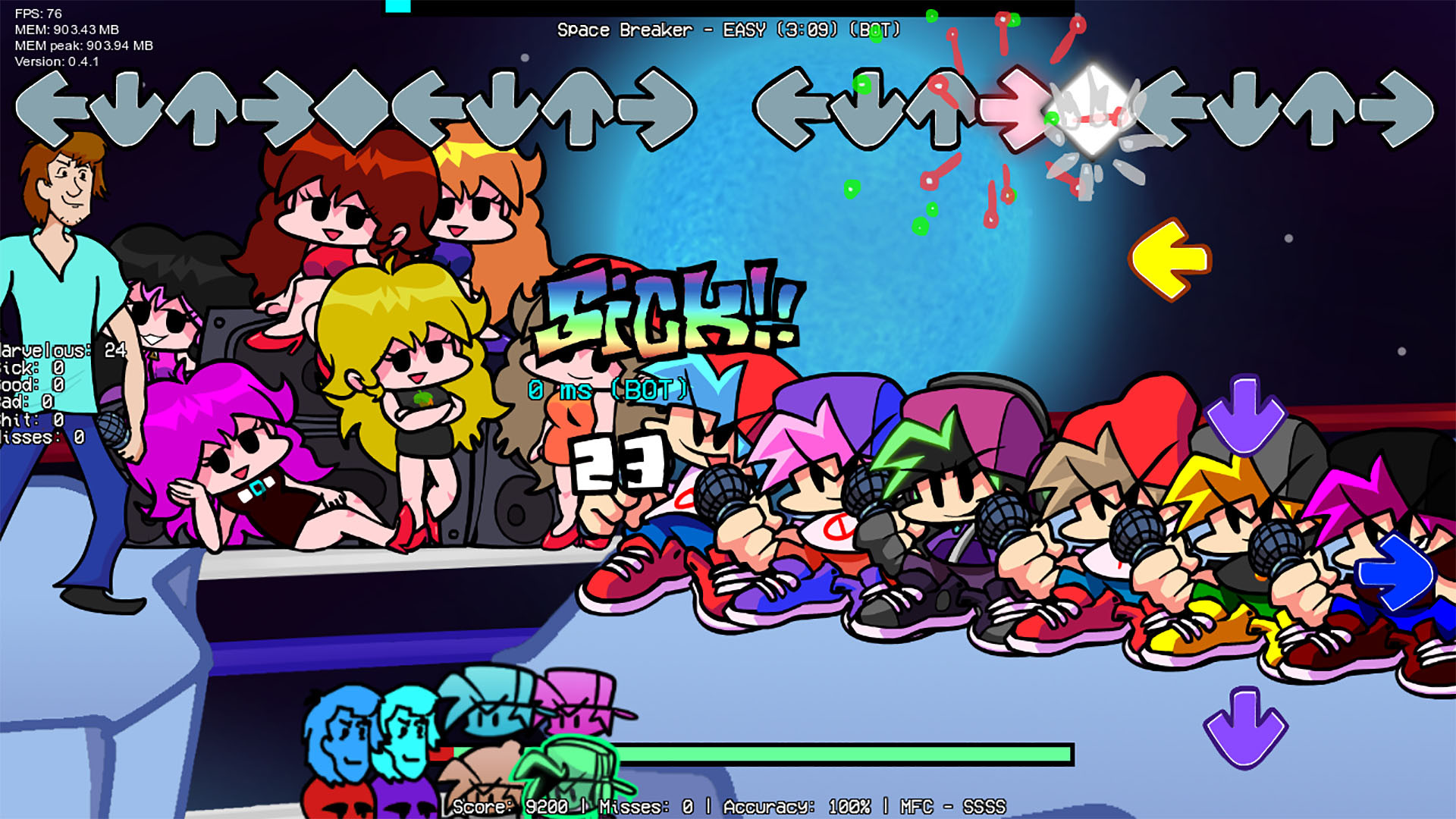 Six girlfriends from remixes Mod for Friday Night Funkin' | FNF Mods