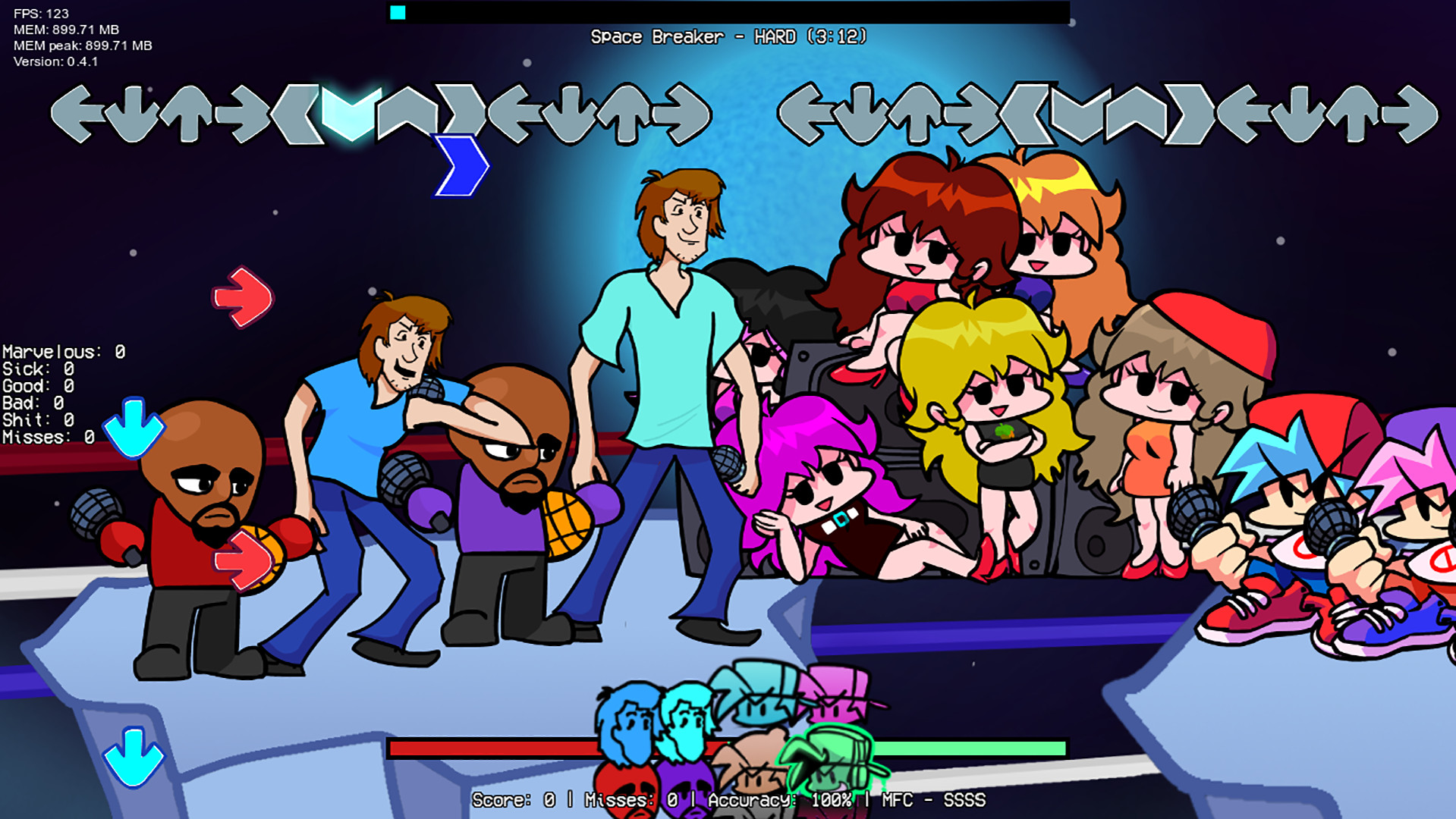 Six girlfriends from remixes Mod for Friday Night Funkin' | FNF Mods