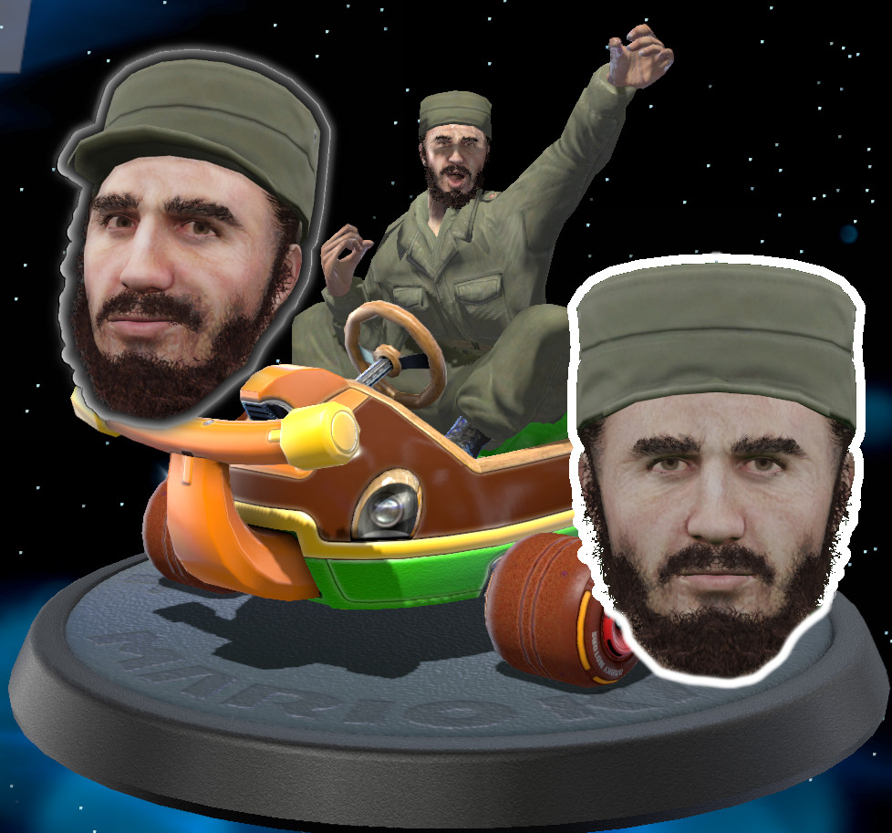 Fidel Castro Mod for Mario Kart 8 | MK8 Mods