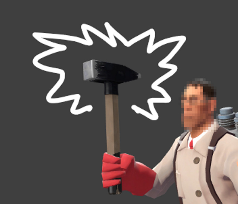 generic hammer over frying pan Mod for Team Fortress 2 | TF2 Mods