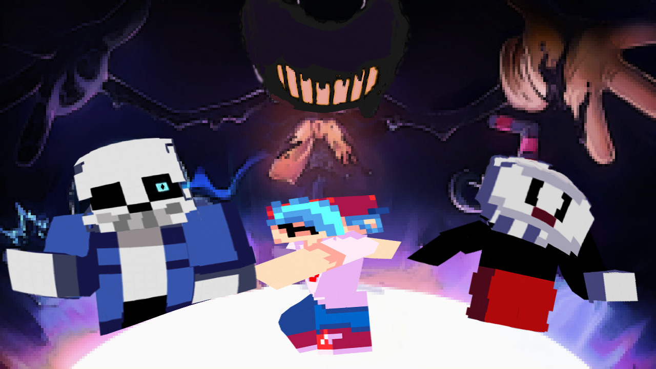 Indie Craft | FNF Indie Cross Minecraft Reskin Mod for Friday Night ...