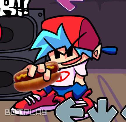 boyfriend with a hot dog [Friday Night Funkin'] [Mods]