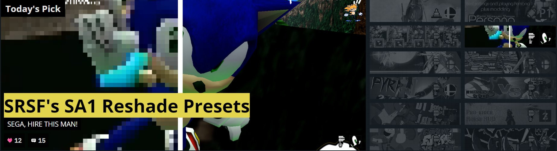 SRSF's SA1 Reshade Preset Pack! (SA:Saturn Update) Mod for Sonic ...