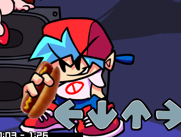 boyfriend with a hot dog [Friday Night Funkin'] [Mods]