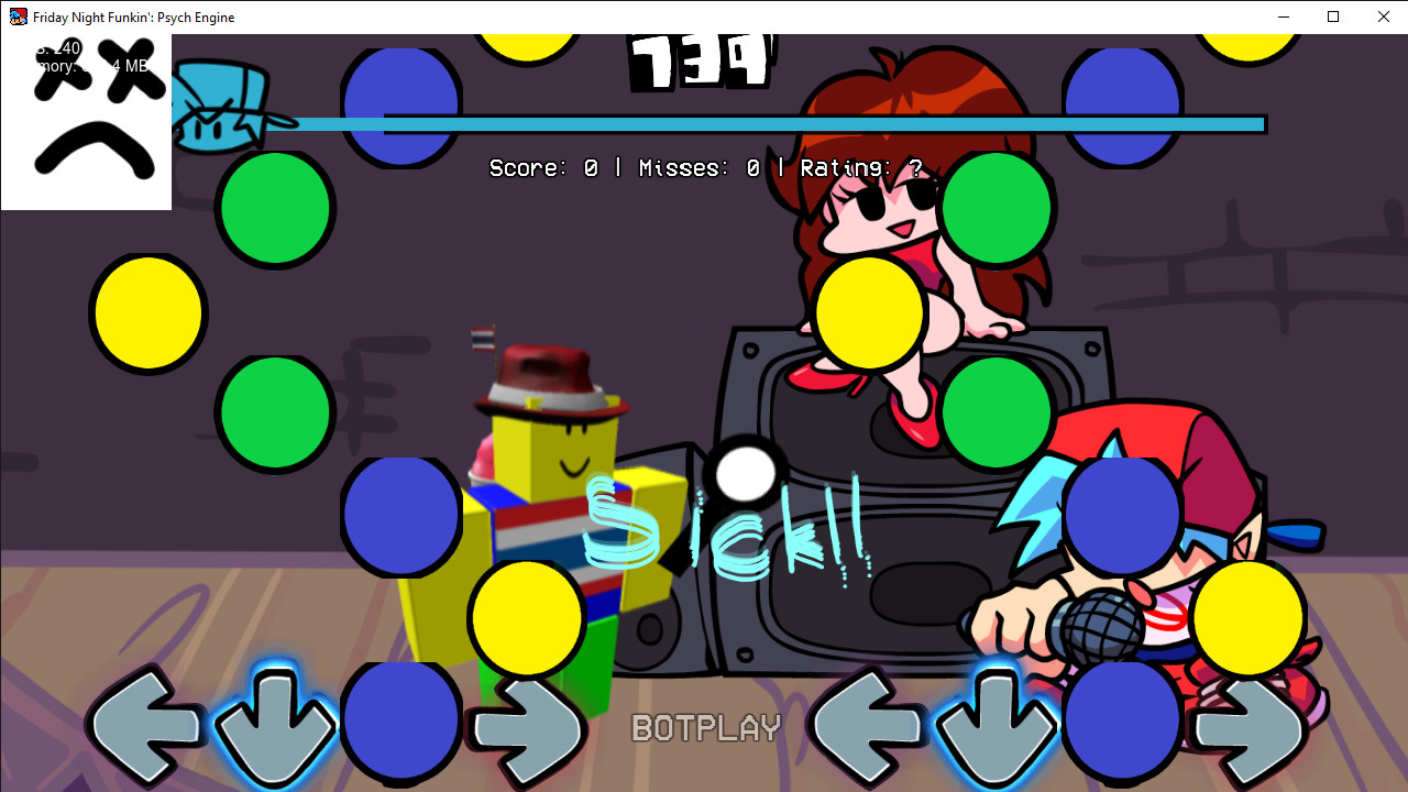 FNF Noodle Crazy Notes (Discontinous) [Friday Night Funkin'] [Mods]