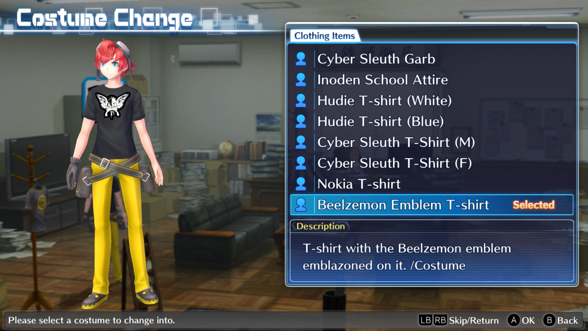 HD Beelzemon Emblem Shirt for Takumi [Digimon Story Cyber Sleuth ...