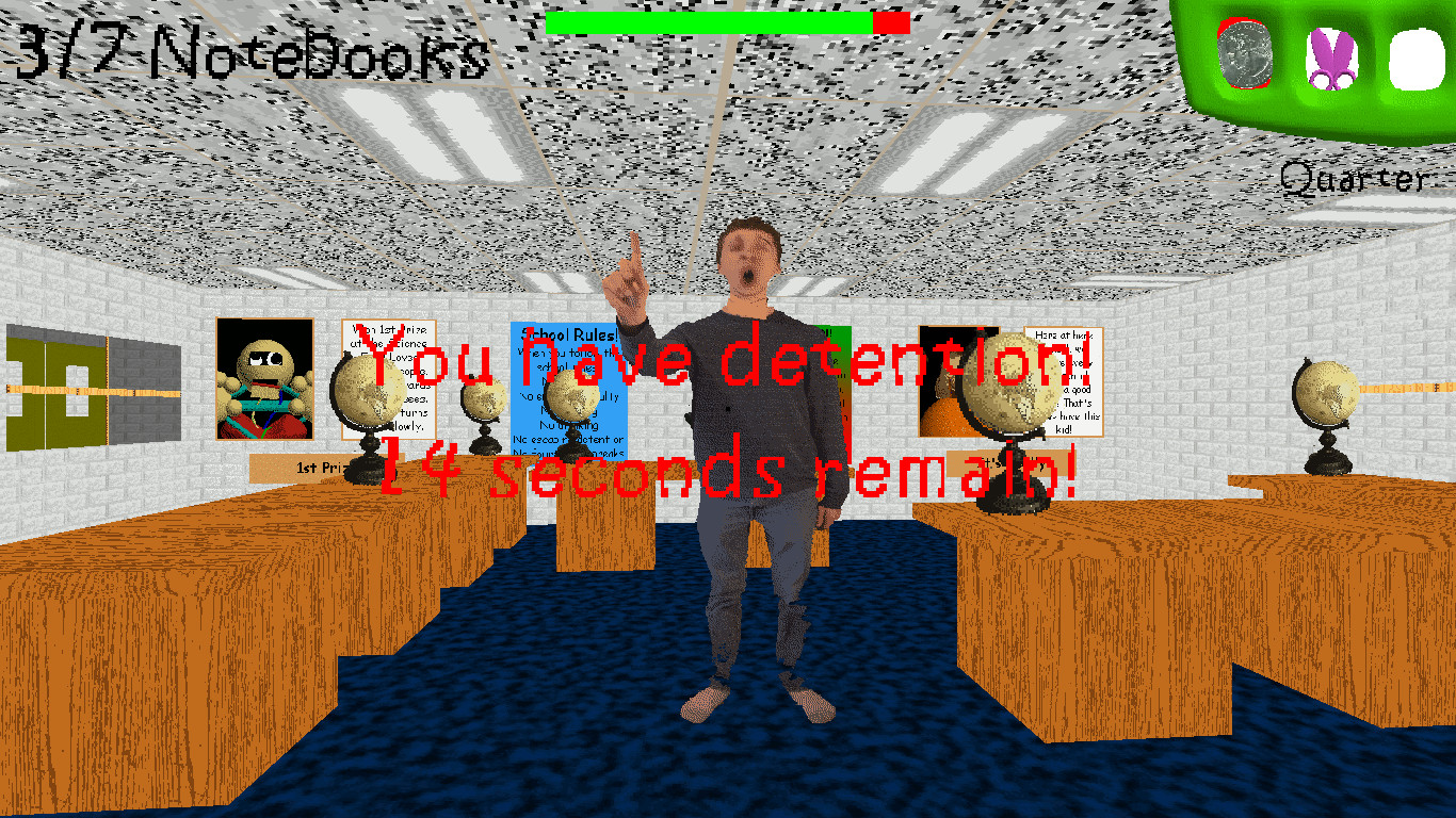 Baldi's Basics with Kristen ITC Font Mod for Baldi's Basics | Baldi Mods