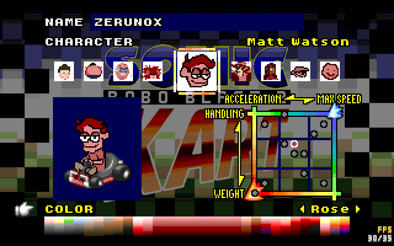 Zerunox's Character Pack Mod for Sonic Robo Blast 2 Kart | SRB2K Mods